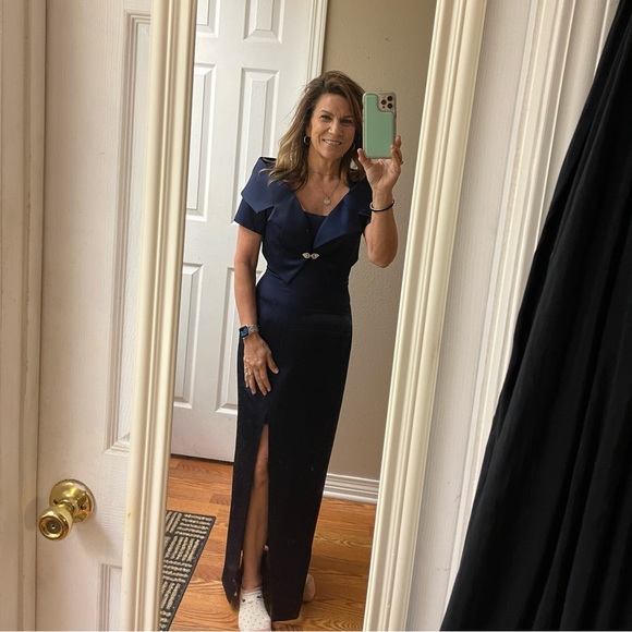 Alex Evenings | Dresses | Navy Mother Of The Bride Dress | Poshmark